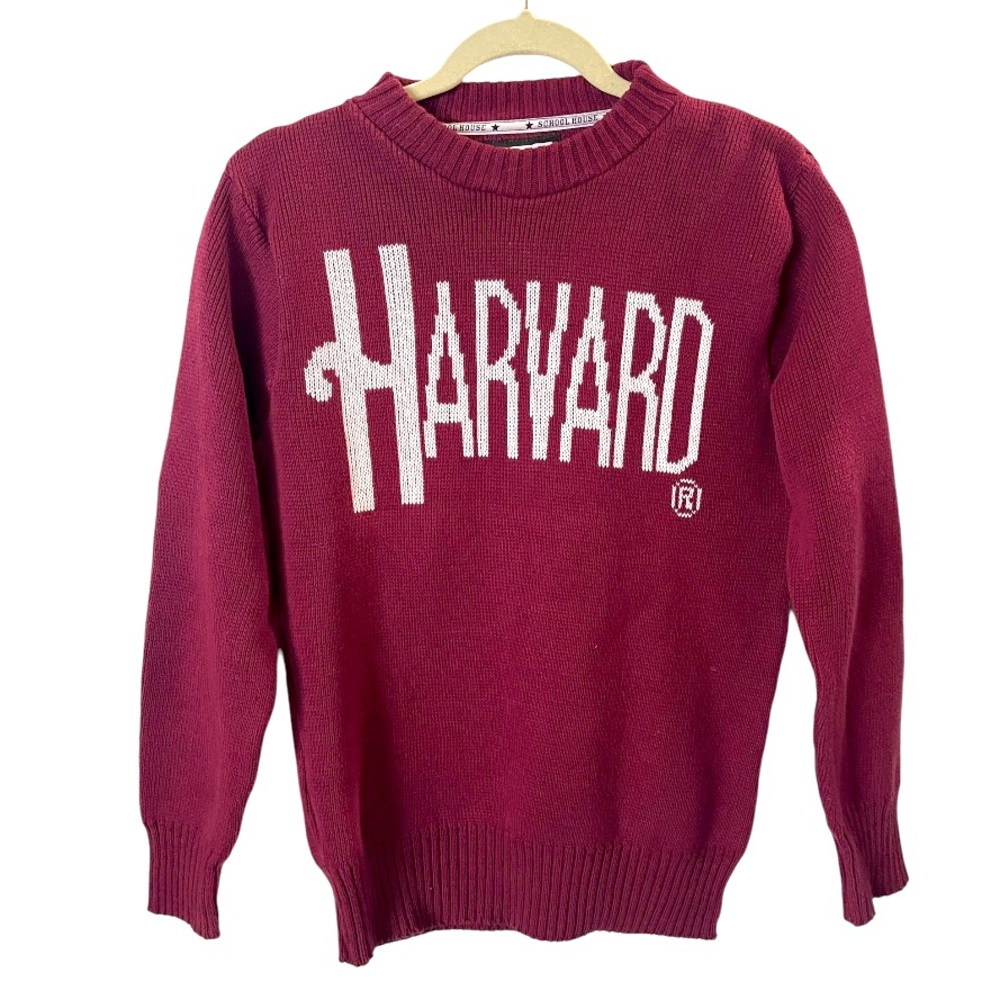 Rare Vintage Harvard Sweater 100% Cotton By School Ho… - Gem